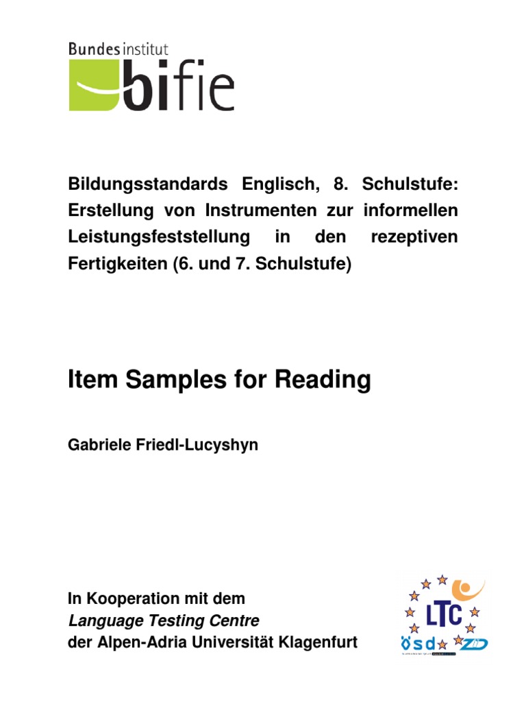 Reading Bifie Task | PDF | Science | Science (General)