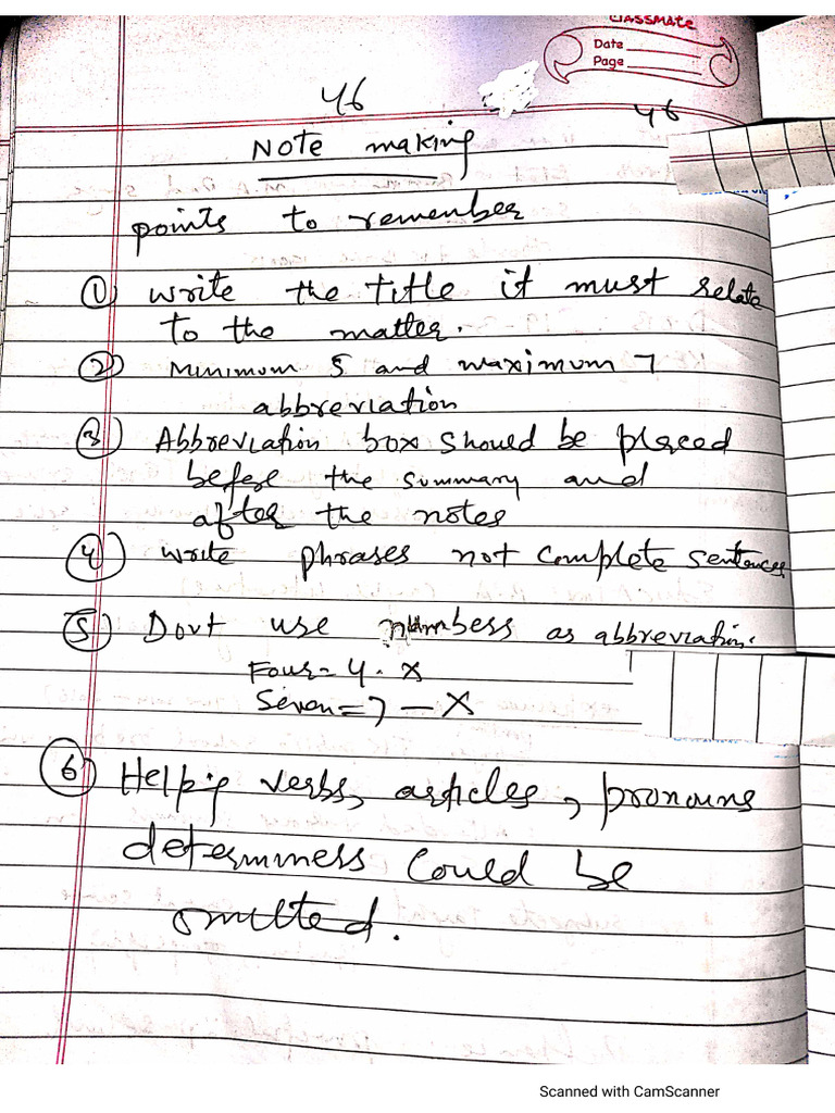 Note Making. | PDF