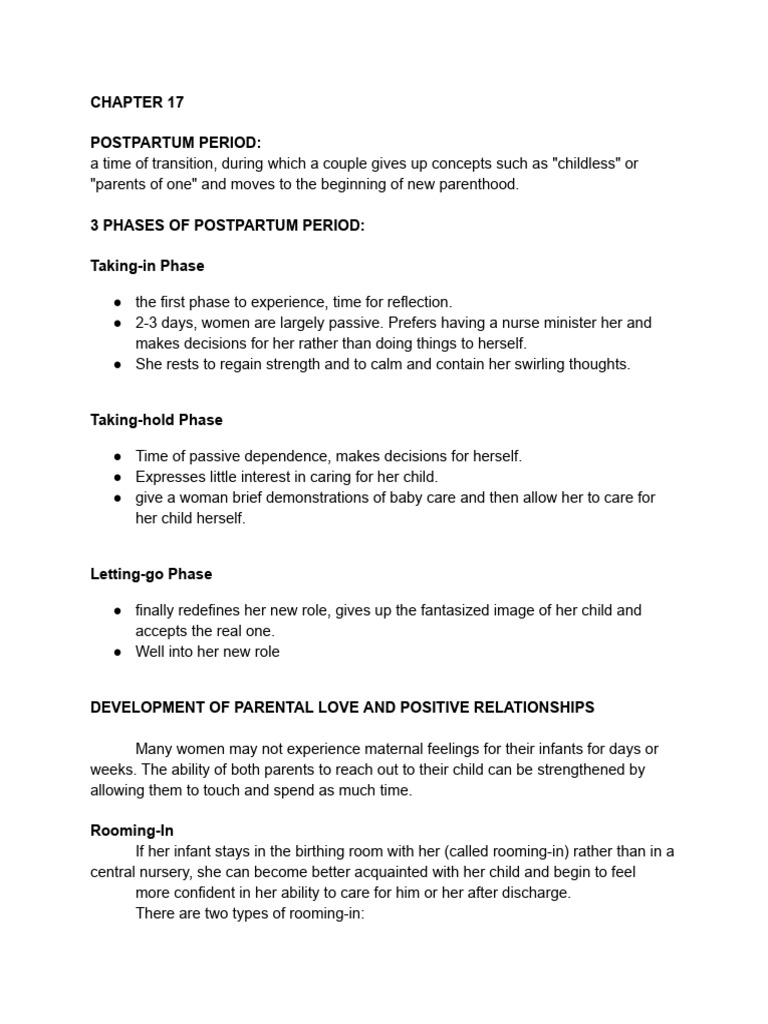 MATERNAL NOTES | PDF | Childbirth | Infants