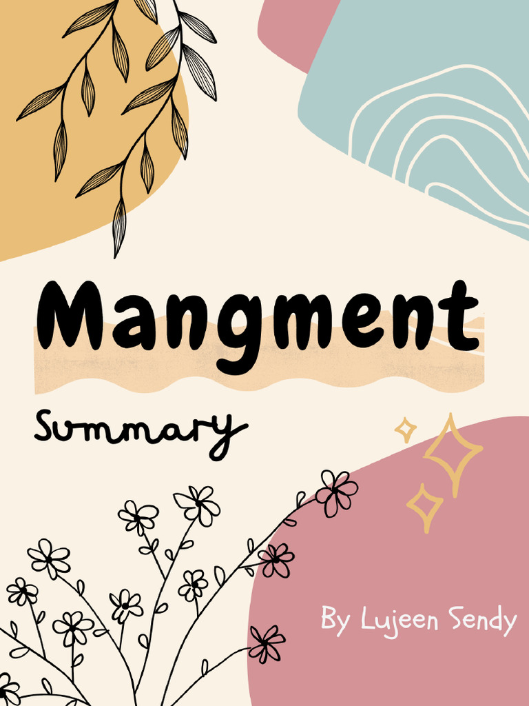 MGMT Ch3 Summary - by Lujeen | PDF | Organizational Culture | Social Psychology