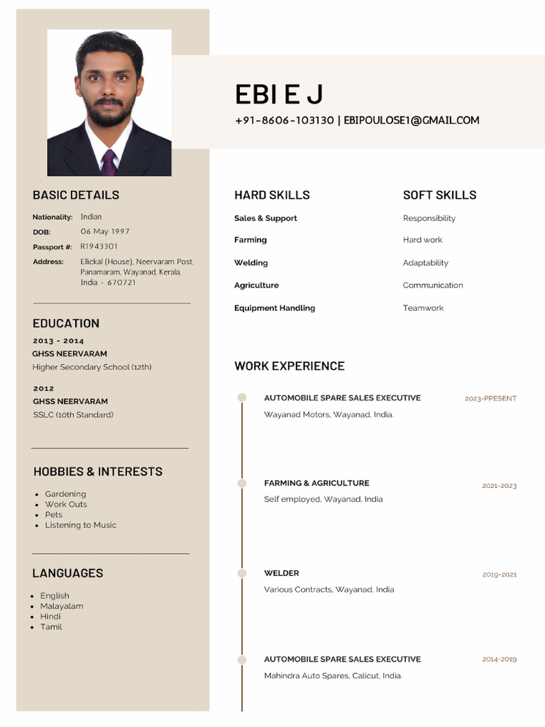 EBI EJ Resume | PDF