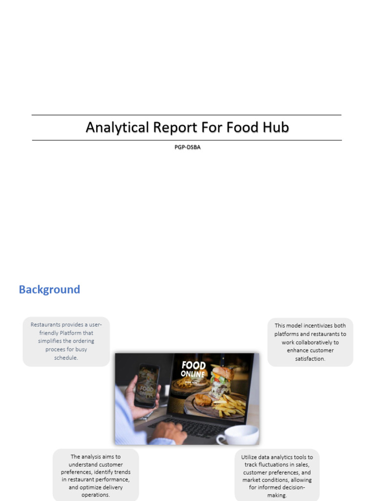 Food Hub Businees Report | PDF | Data Analysis | Mean