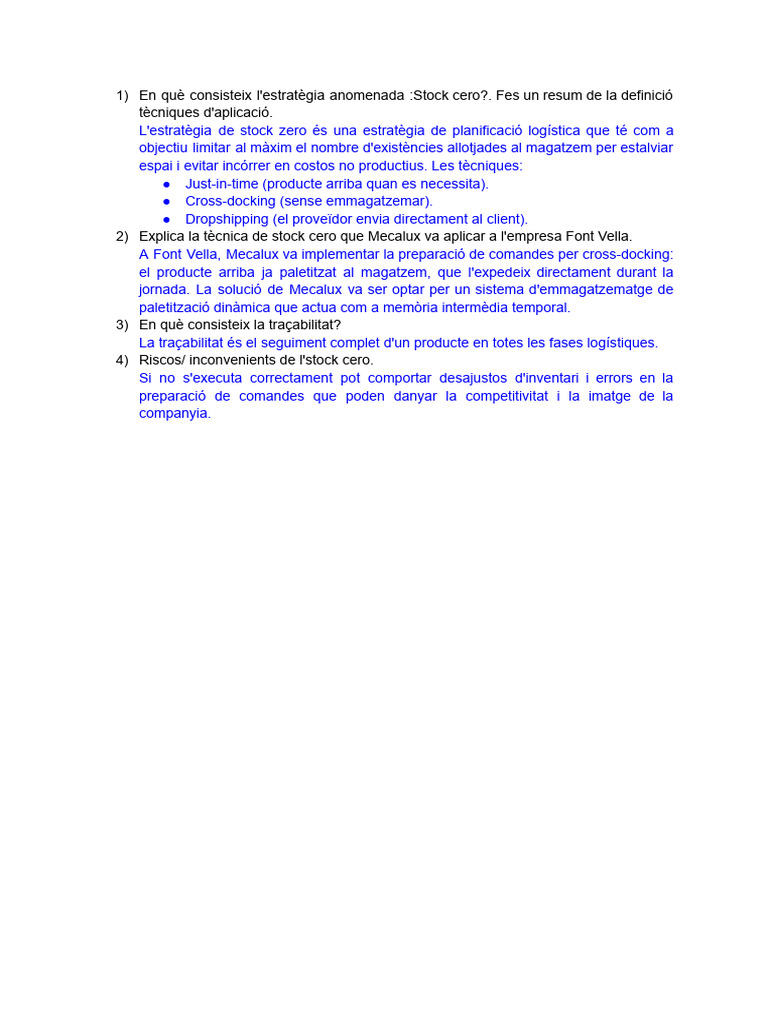 Lectures Sobre L'stock Cero | PDF
