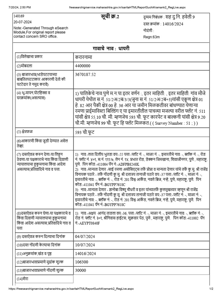 Index-II Sample-2 | PDF
