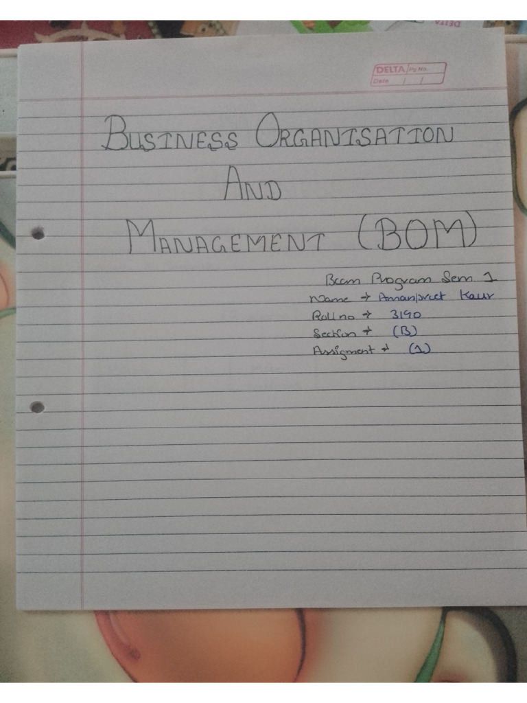 BOM Assignment 1 | PDF
