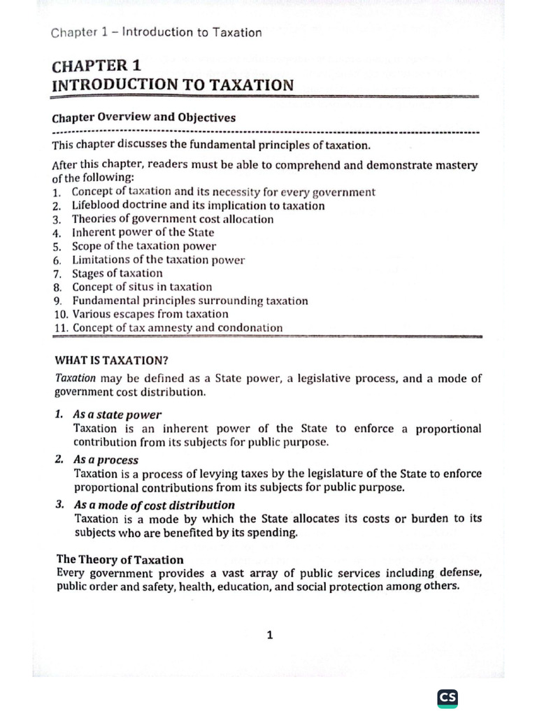 Intro To Taxation | PDF