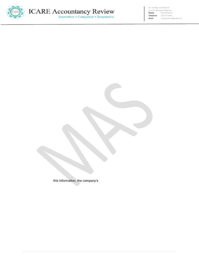 iCARE-Final-Preboard-MAS | PDF | Net Present Value | Taxes