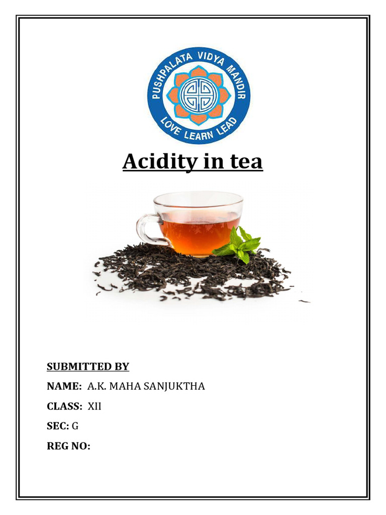 Acidity in tea | PDF