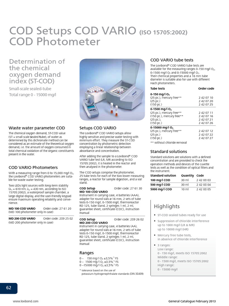 COD (1) | PDF | Materials | Chemistry