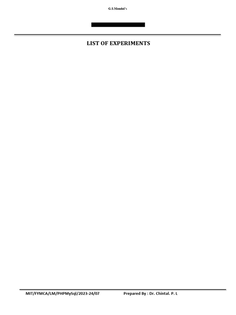 Php Mysql Lm Exp Number 7 Pdf Parameter Computer Programming Php