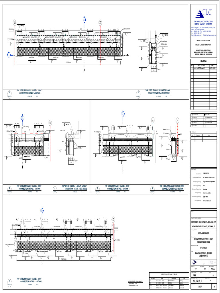 HLC - TLC - DR - 77-S1377-STEEL FINWALL L SHAPE & ROOF CONNECTION ...