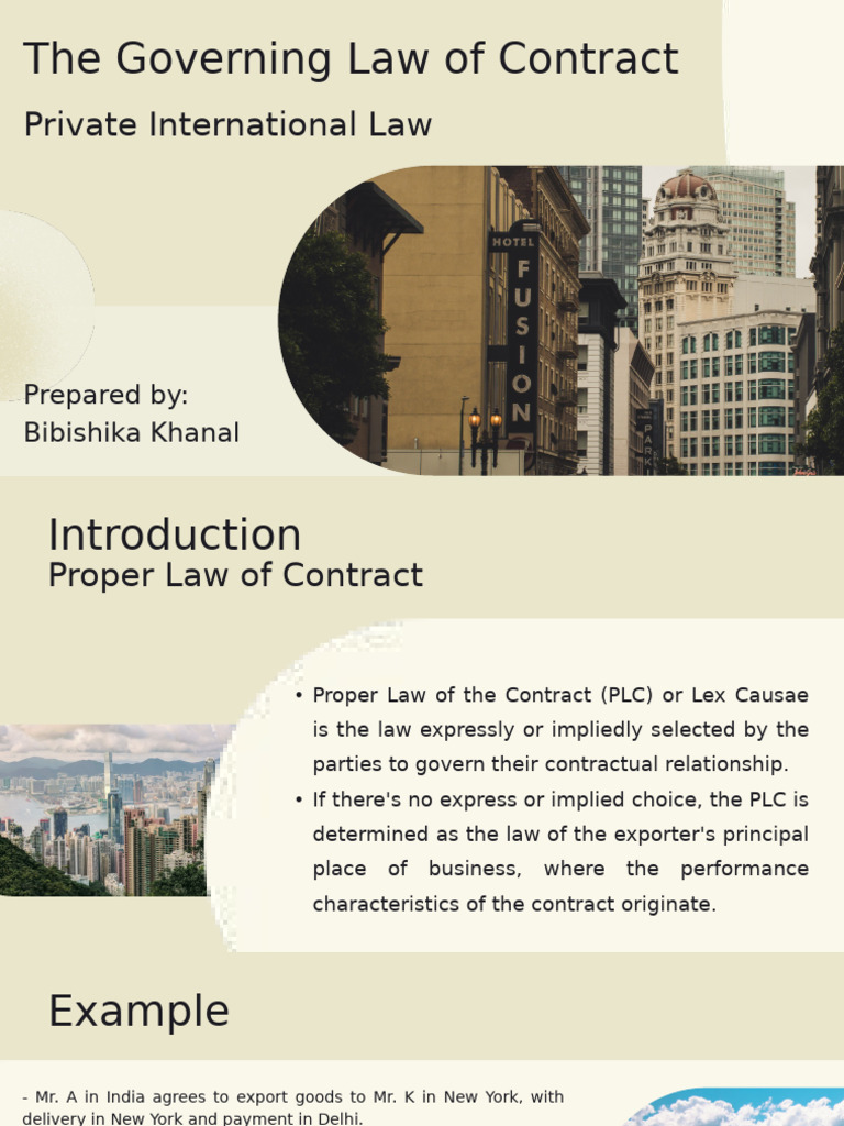 The Governing Law in Contract | PDF | Choice Of Law | Justice