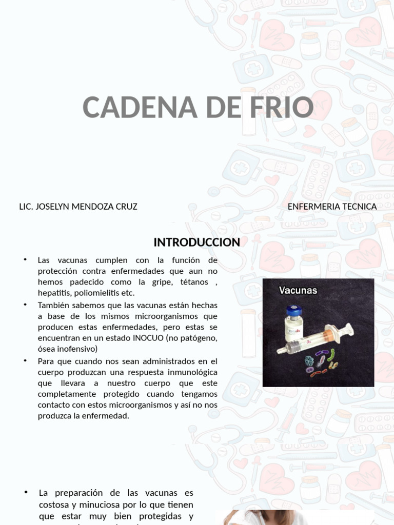 Cadena de Frío en Vacunas: Guía Esencial | PDF | Vacunas | Refrigerador
