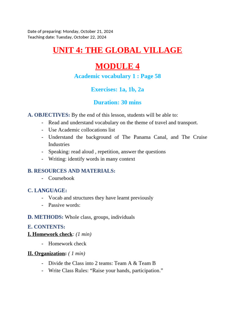 Lesson Plan - Unit 8 Lesson 5 6 Grade 2 | PDF | Vocabulary | Language Acquisition