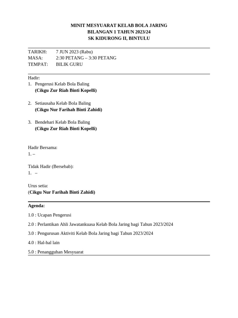 KELAB BOLA BALING | PDF