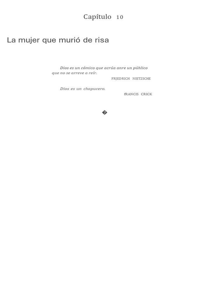 La Mujer Que Murio de Risa Lectura 3 | PDF | La risa | Evolución