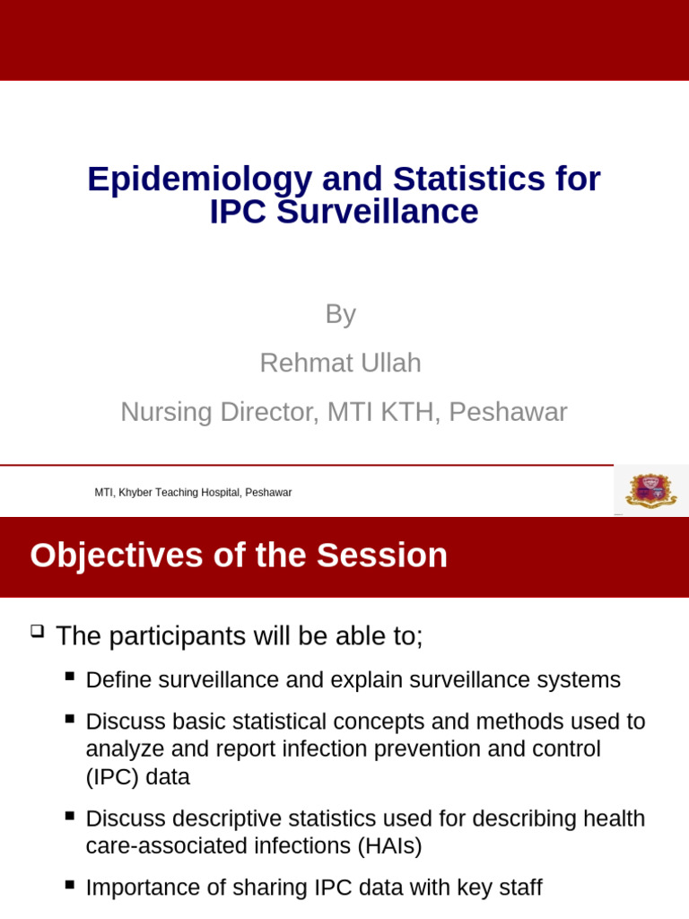 IPC Surveillance: Epidemiology & Stats | PDF | Statistics | Level Of ...