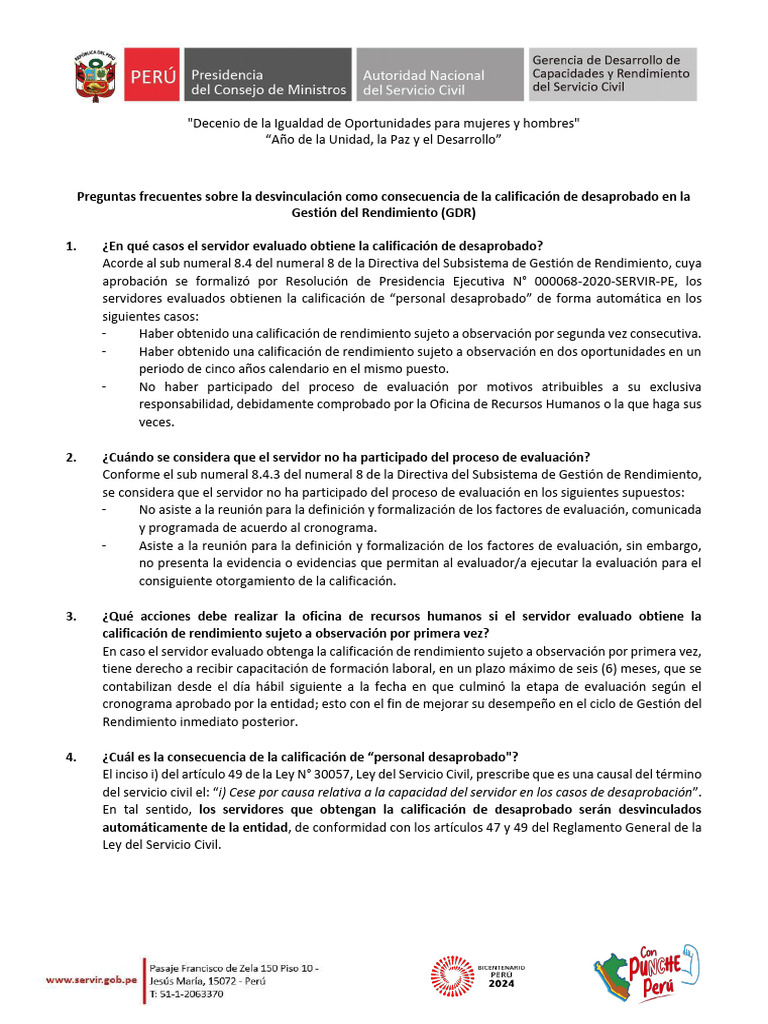 Preguntas Frecuentes Sobre La Desvinculacion Como Consecuencia de La ...