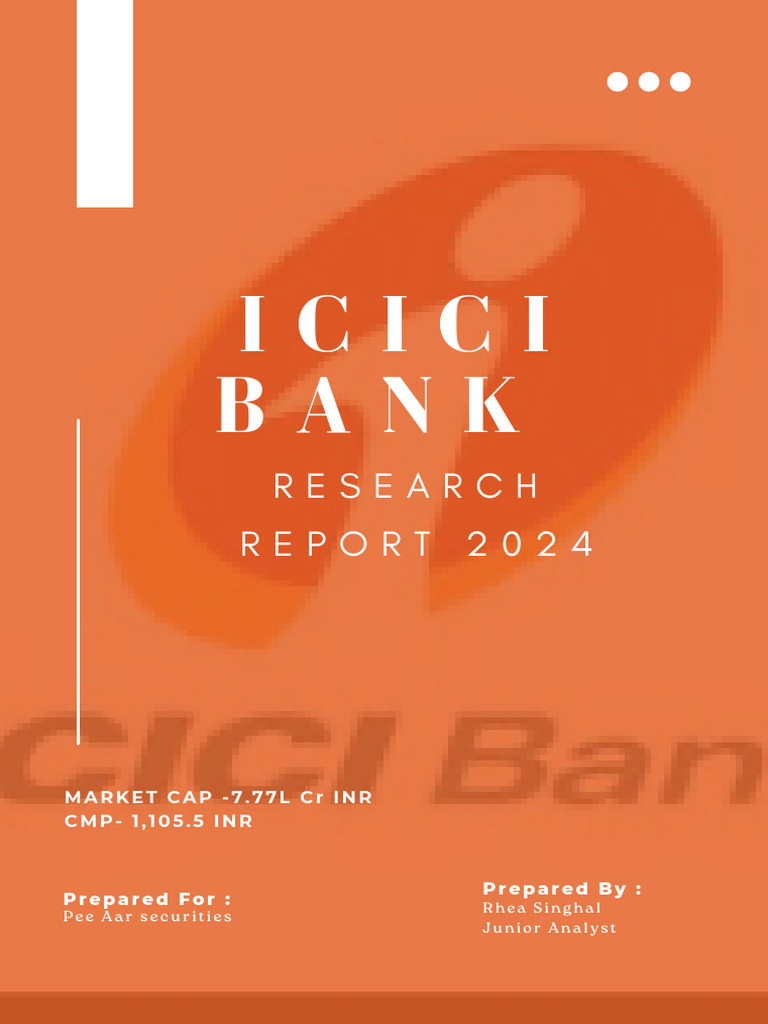 ICICI Bank Report | PDF | Banks | Banking