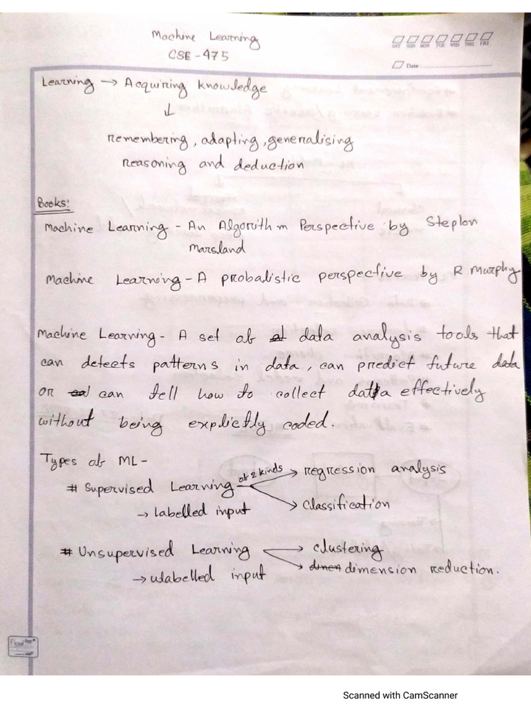 ML Note | PDF