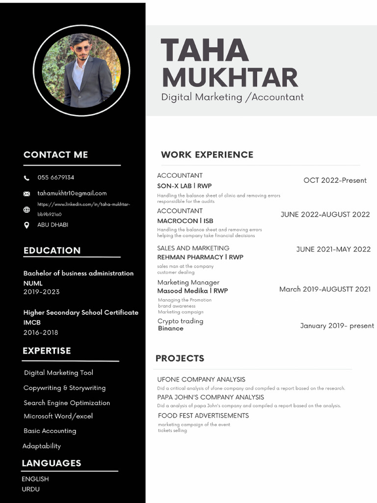 Taha Real CV | PDF