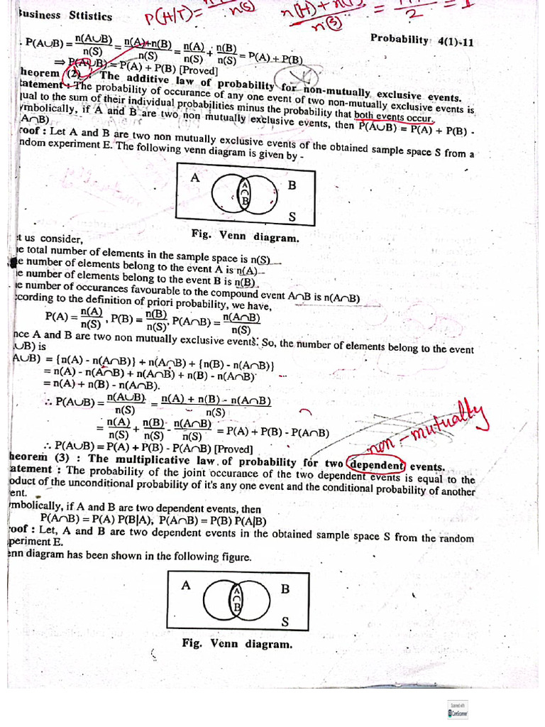 Multiplicative Law of Probability and Bayes Theorem - 2 | PDF