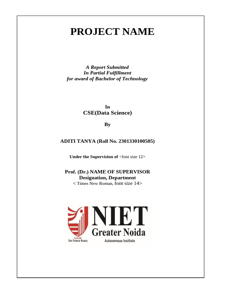 OOT Project Report Sample Format | PDF | Computer Science | Computing