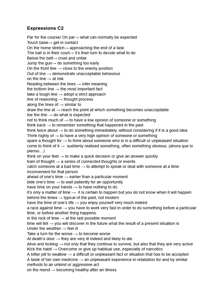 Expressions C2 | PDF | Thought | Cognitive Science