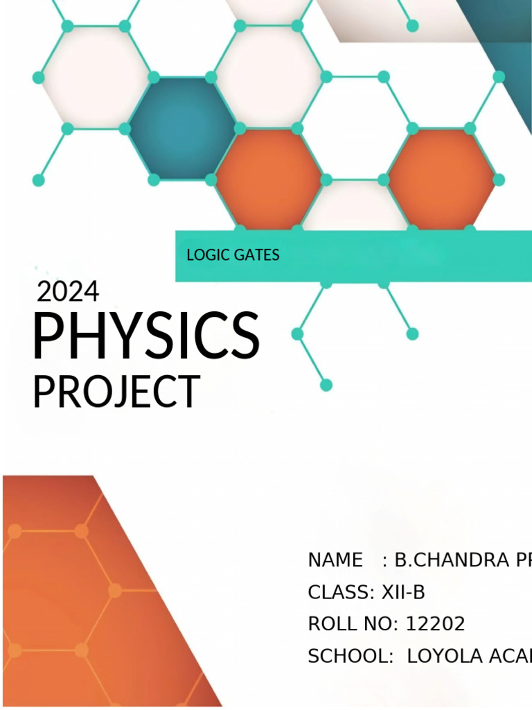 Physics Front Page, Certificate, Acknowledgement | PDF