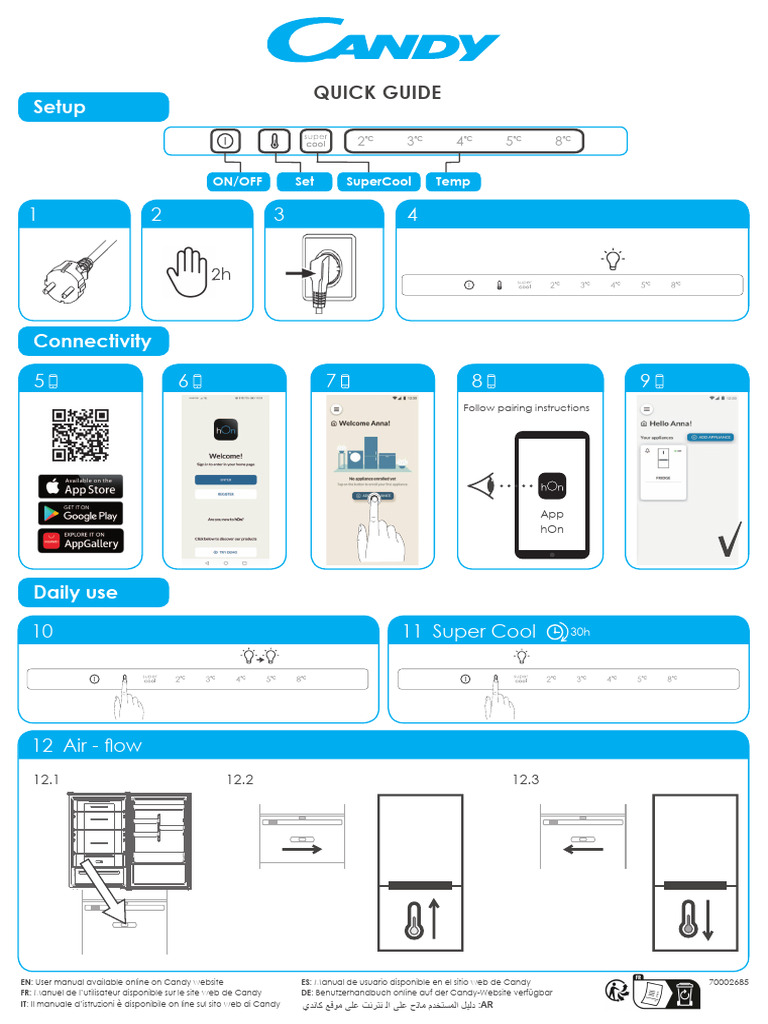 Quick Guide Candy Good EU Marocco | PDF