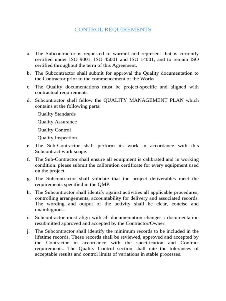 QUALITY CONTROL | PDF | Iso 9000