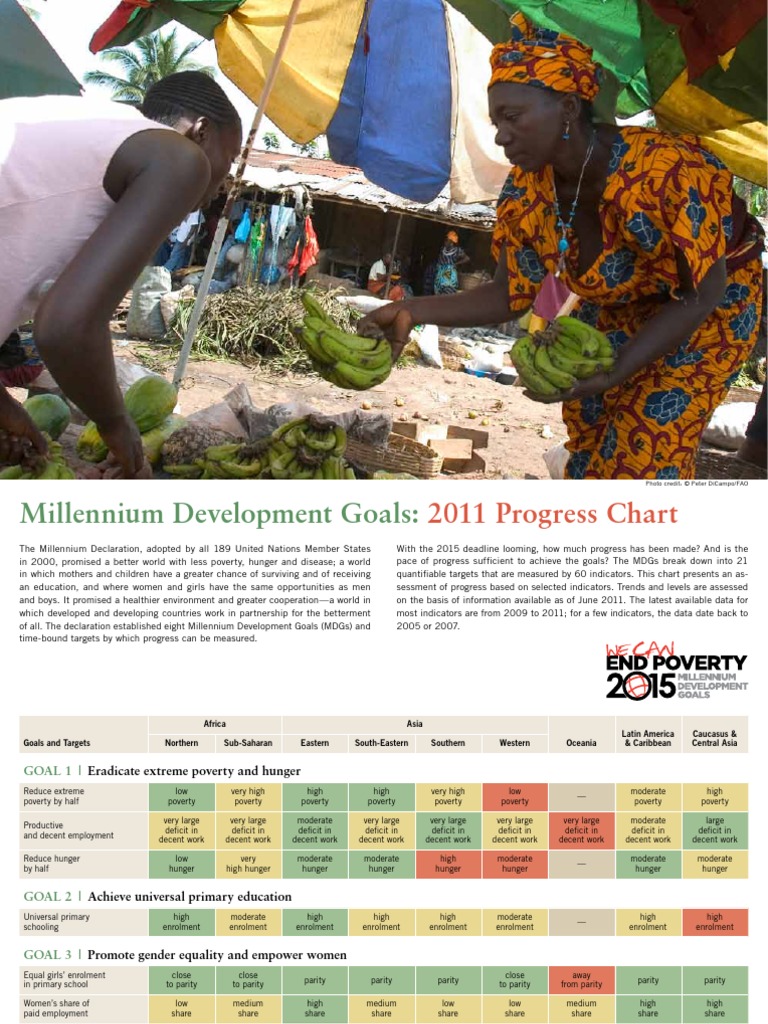 MDG 2011 Progress Chart | PDF | Millennium Development Goals | Hunger