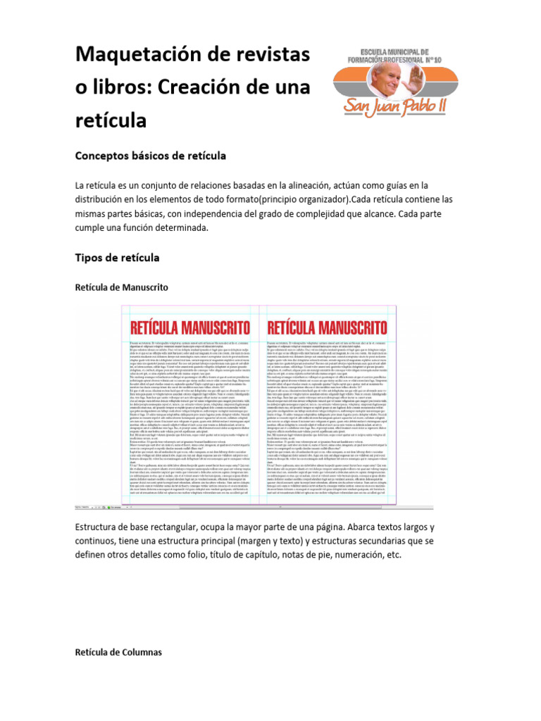 Maquetación de Revistas o Libros Con Reticula | PDF