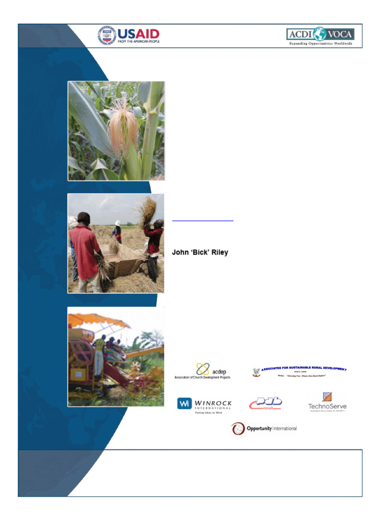 Advance Report Acdi | PDF | Agriculture | United States Agency For ...
