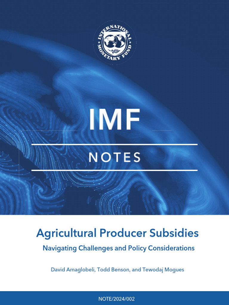 IMF Ag Input Subsidies | PDF | Subsidy | Agriculture