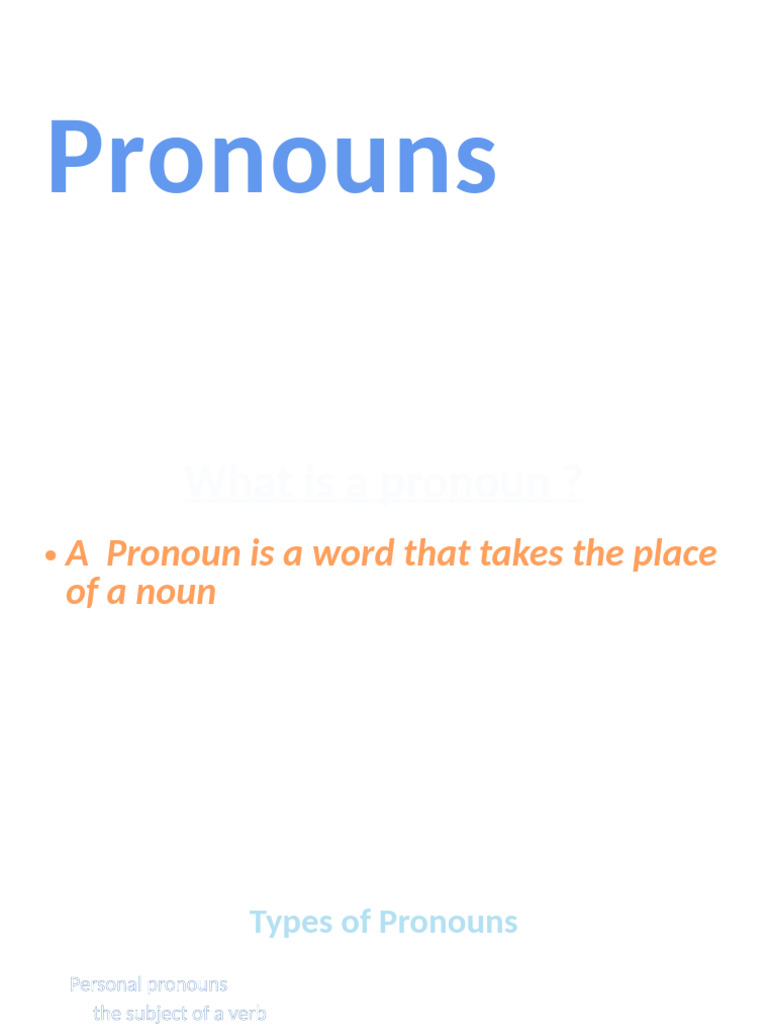Pronouns | PDF | Pronoun | Grammatical Number