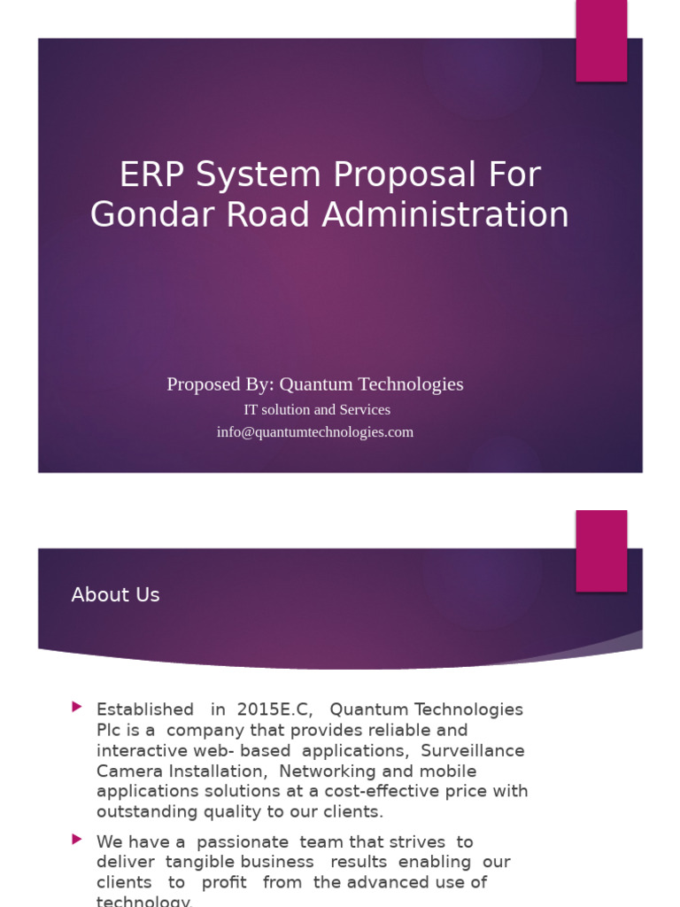 Quantum Proposal | PDF | Enterprise Resource Planning | Computing