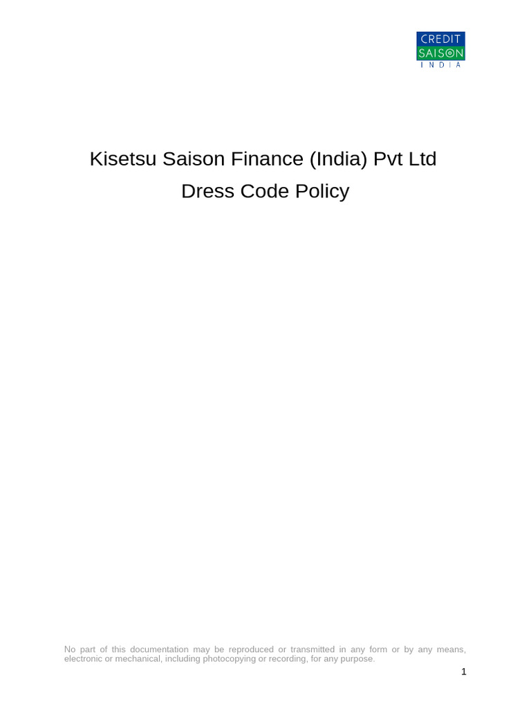 Dress Code Policy - Proposed | PDF | Trousers | T Shirt