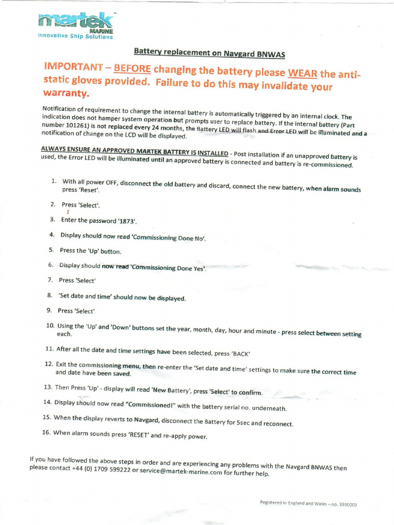 Bnwas Navgard Battery | PDF