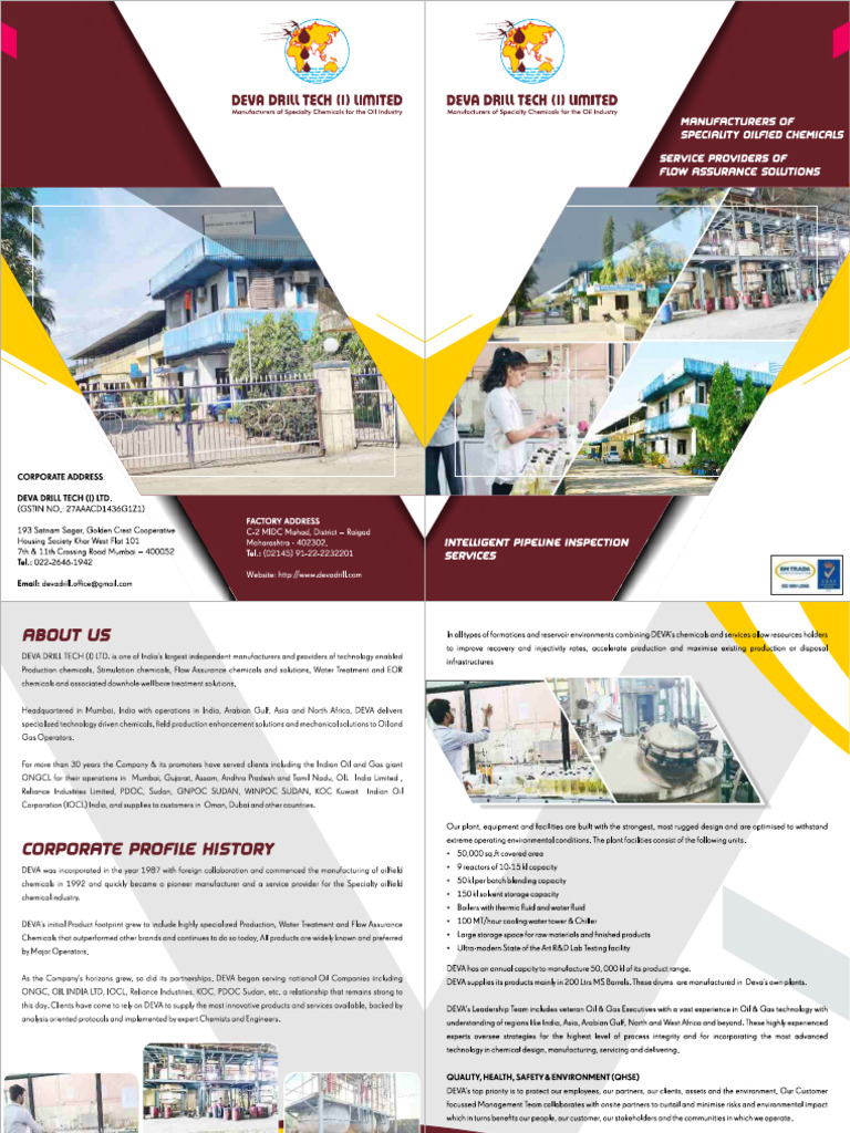 Deva DrillTech - Brochure | PDF