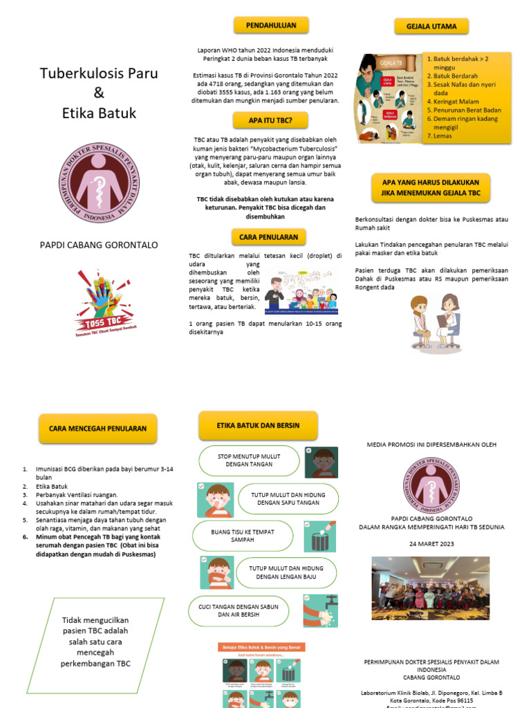 Tuberkulosis Paru LEAFLET | PDF