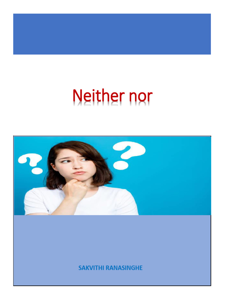 Neither | PDF