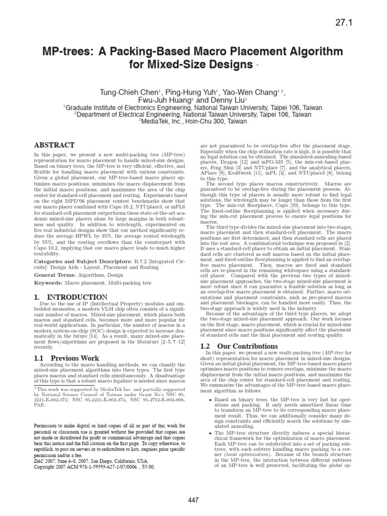 MP-trees_A_Packing-Based_Macro_Placement_Algorithm_for_Mixed-Size_Designs | PDF | Computer ...