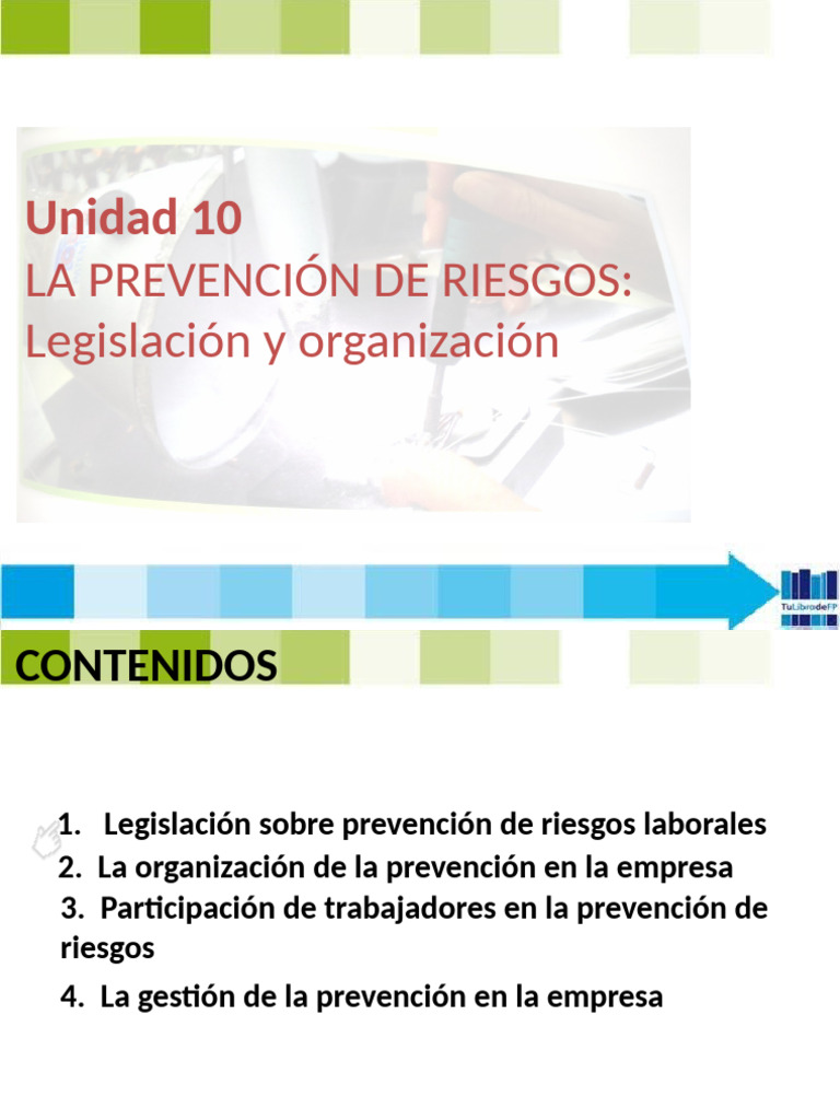 Ud10 Fol-ipe 24 La Prevencion de Riesgos Legislación y Organizacion (2) | PDF | Derecho laboral