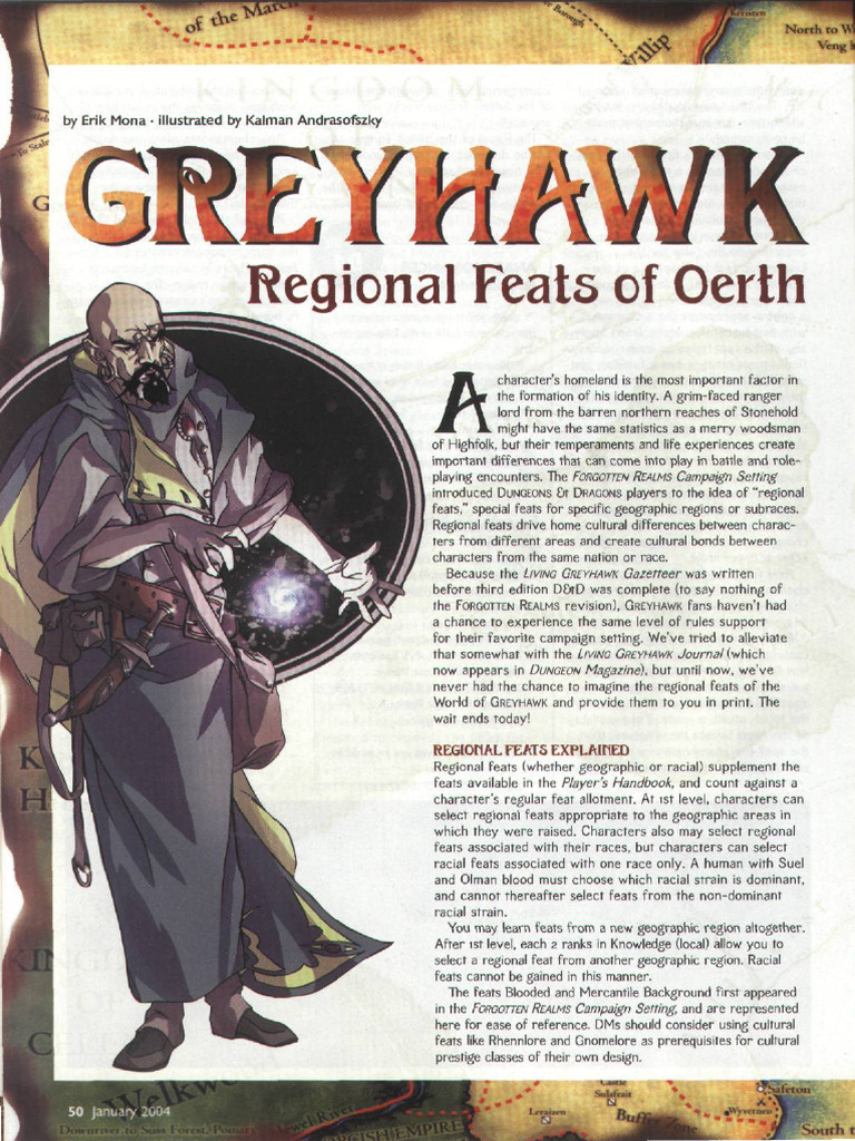 Living Greyhawk - Regional Feats of Oerth | PDF