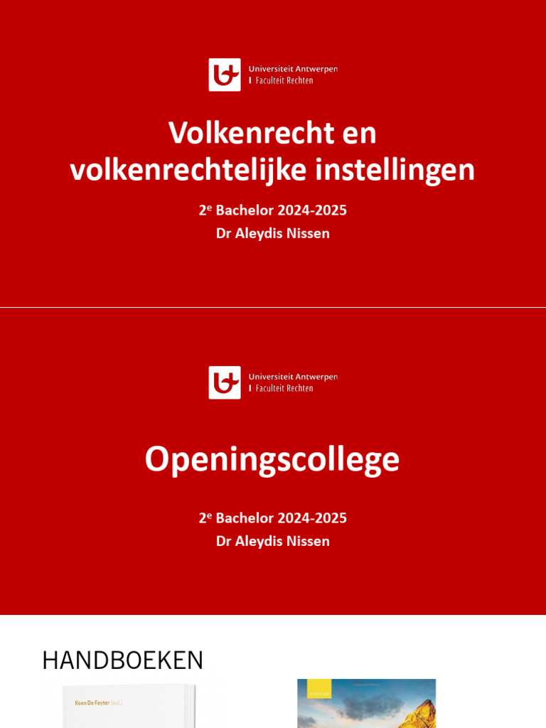 Openingscollege Presentatie | PDF