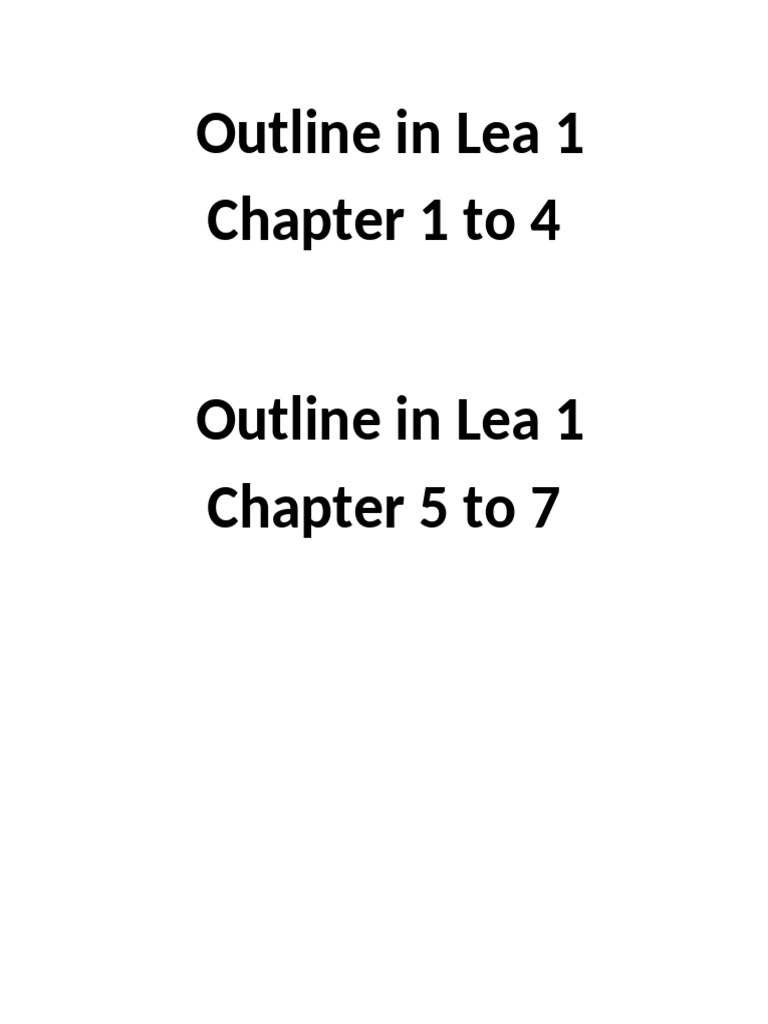 Outline in Lea-WPS Office | PDF