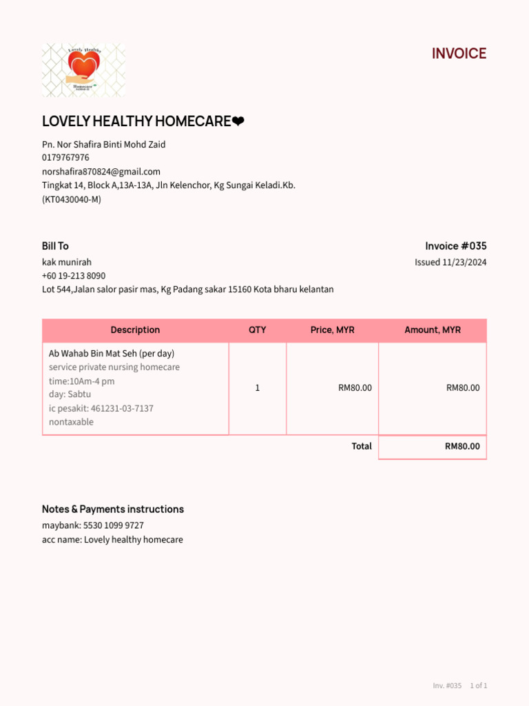 Contoh Invoice | PDF