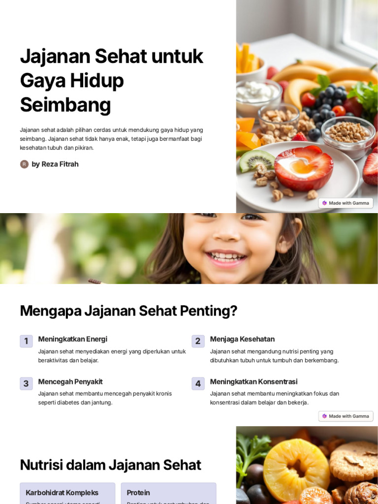 Jajanan Sehat Untuk Gaya Hidup Seimbang | PDF