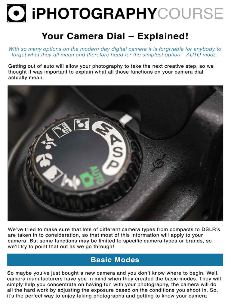 Camera Dial Article | PDF